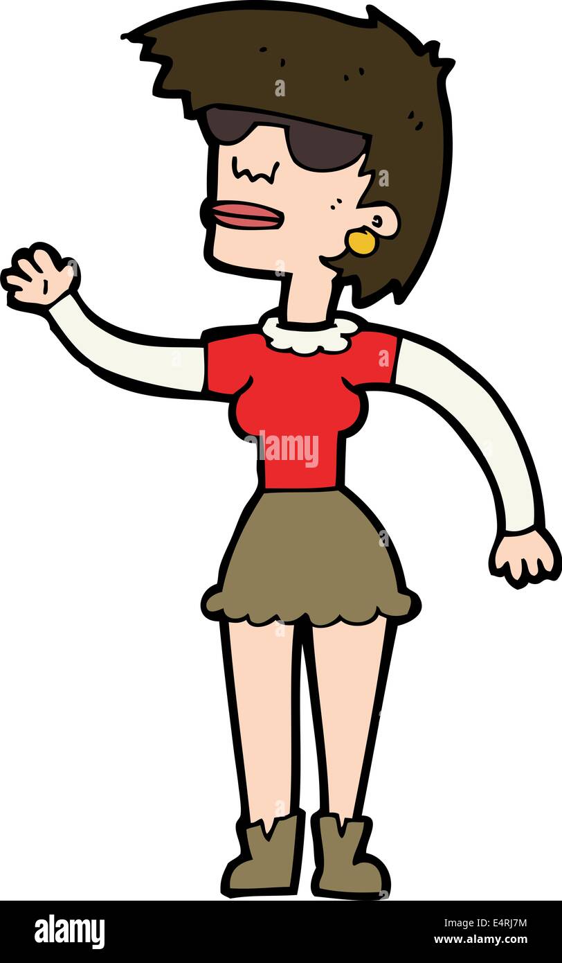 Girl in spectacles Stock Vector Images - Alamy