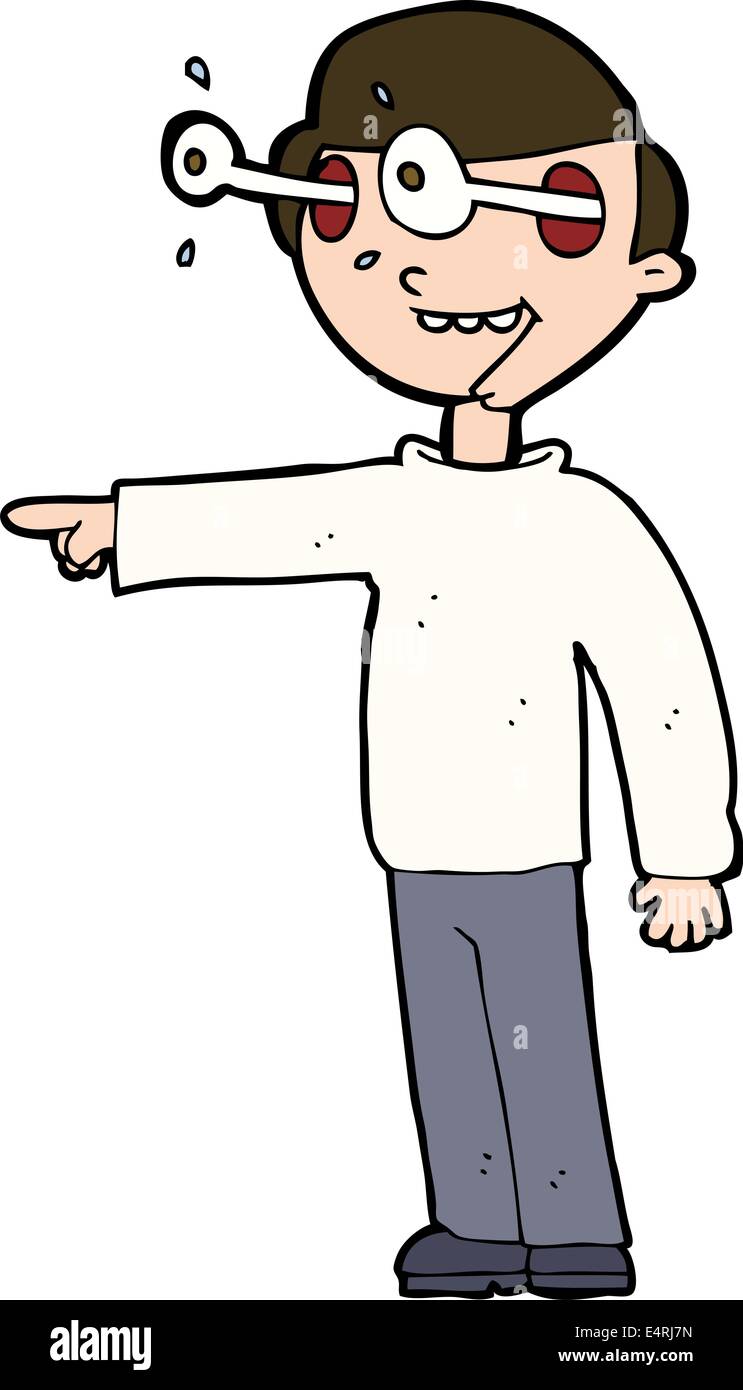 cartoon staring man Stock Vector Image & Art - Alamy