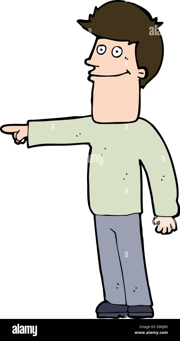 cartoon man pointing Stock Vector Image & Art - Alamy