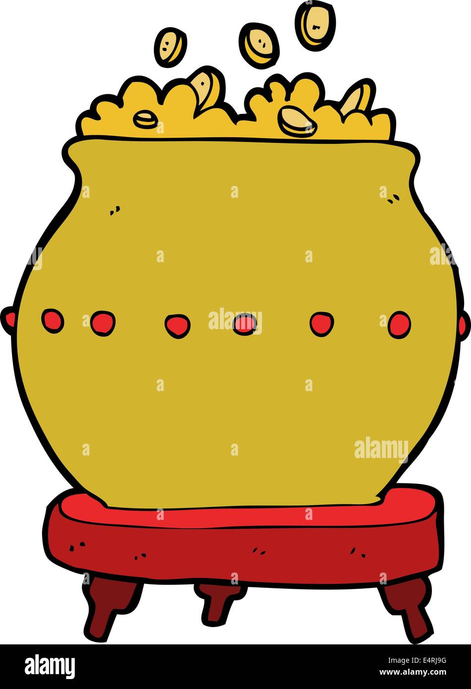 cartoon pot of gold Stock Vector Image & Art - Alamy