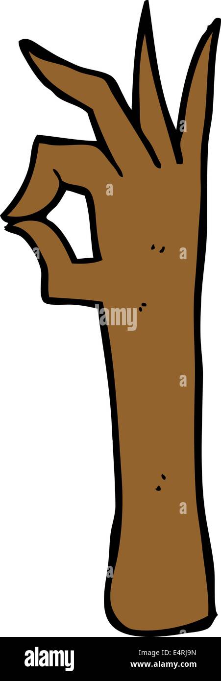 cartoon okay hand gesture Stock Vector Image & Art - Alamy