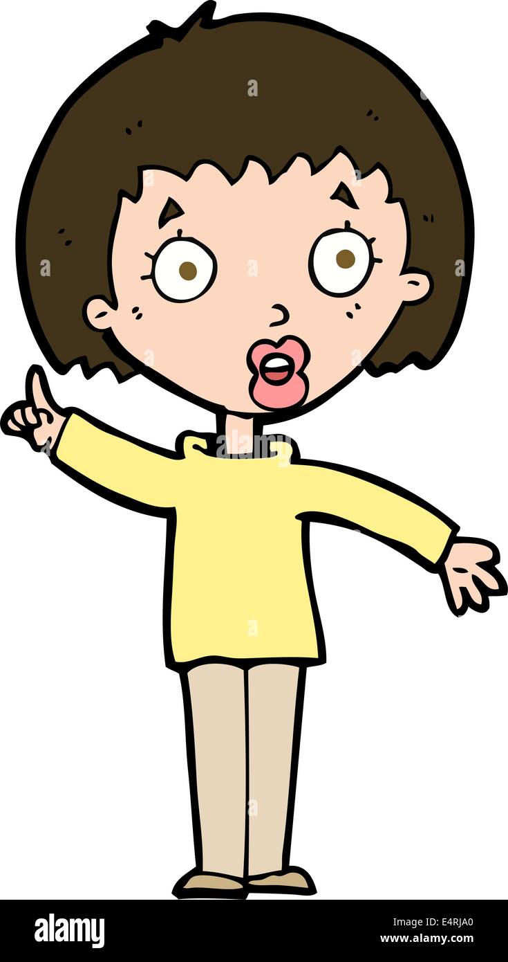 cartoon woman explaining her point Stock Vector Image & Art - Alamy