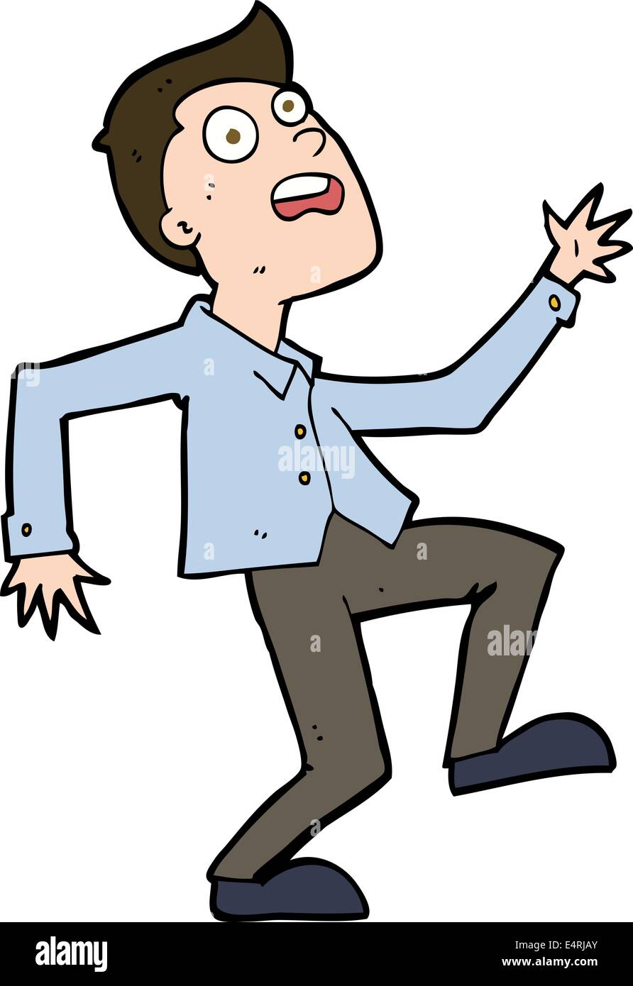 cartoon man panicking Stock Vector Image & Art - Alamy