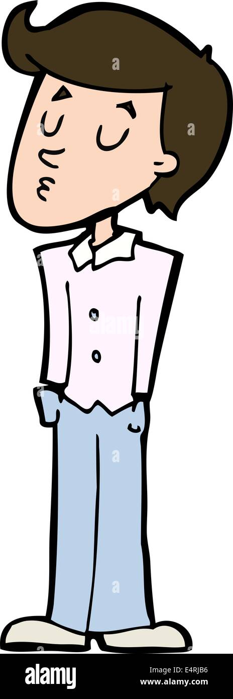 cartoon calm man Stock Vector Image & Art - Alamy