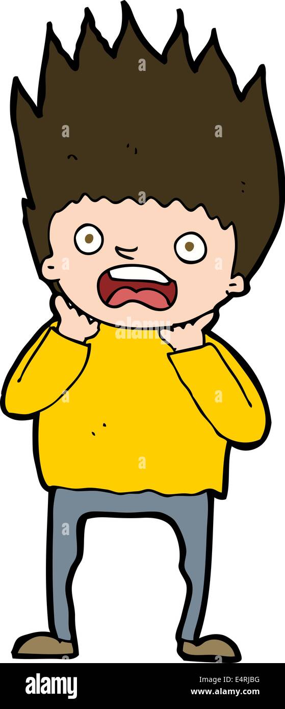 cartoon man panicking Stock Vector Image & Art - Alamy