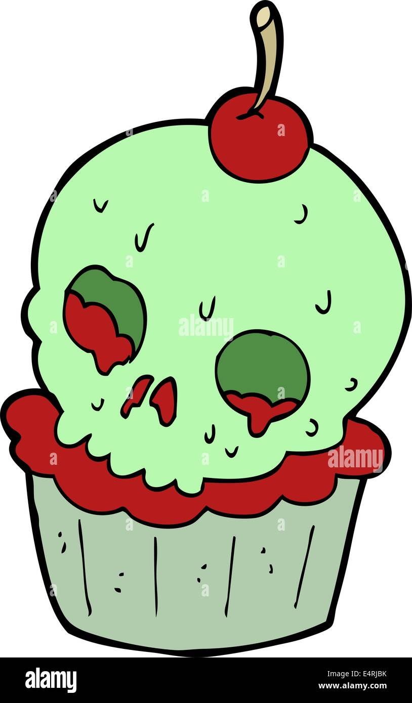 cartoon halloween cup cake Stock Vector Image & Art - Alamy