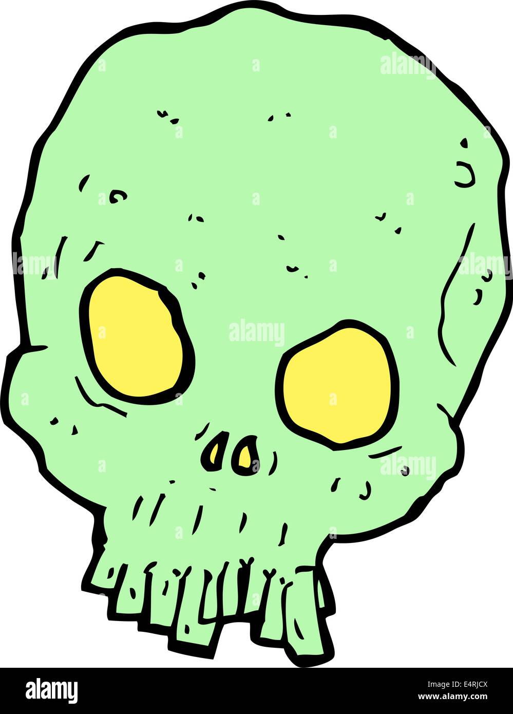 cartoon spooky skull Stock Vector Image & Art - Alamy