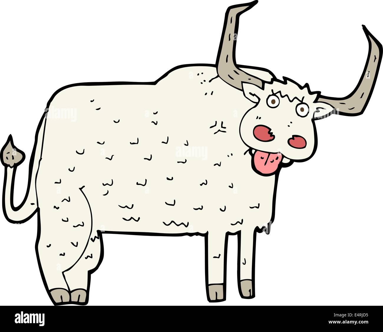 cartoon hairy cow Stock Vector Image & Art - Alamy