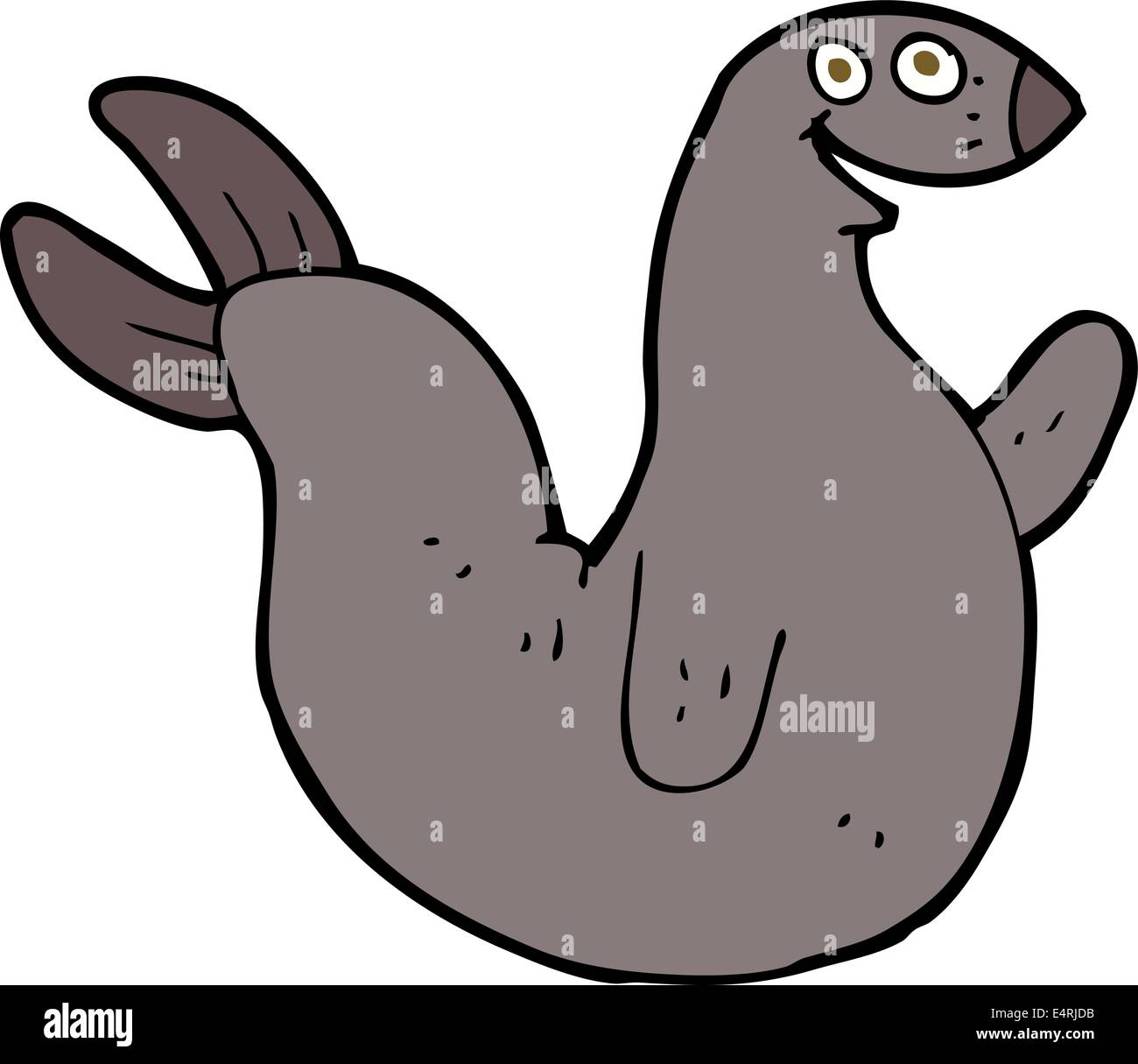 cartoon happy seal Stock Vector Image & Art - Alamy