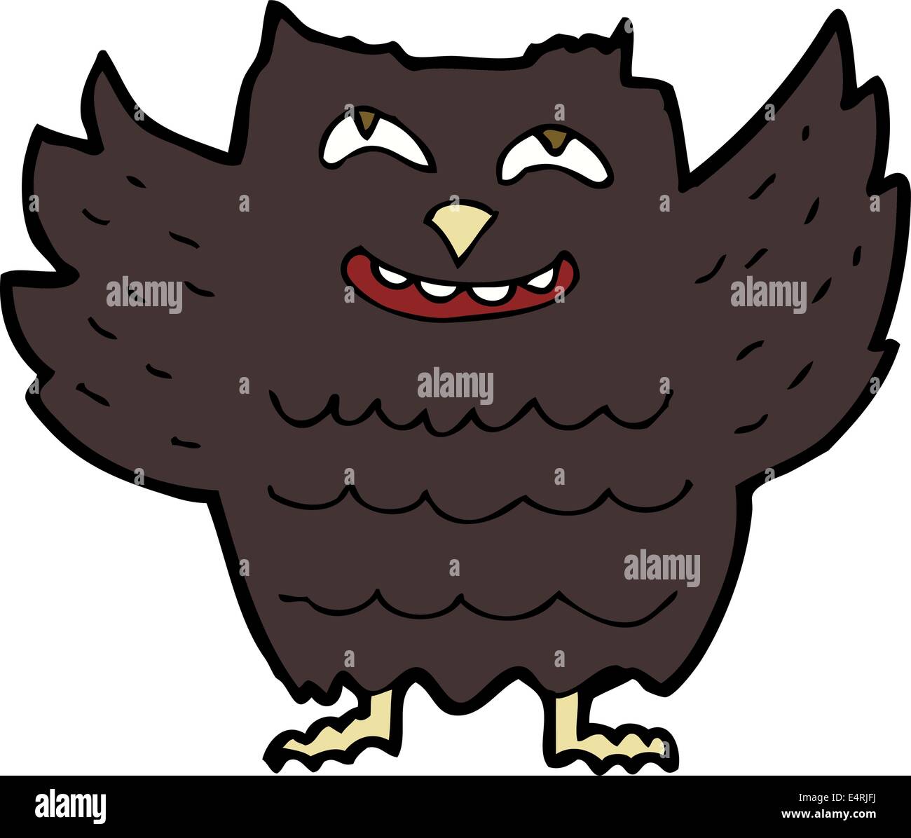 cartoon happy owl Stock Vector Image & Art - Alamy