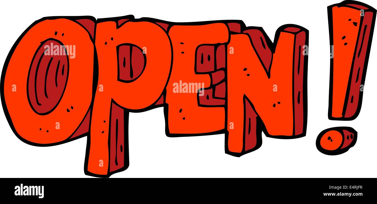 cartoon open symbol Stock Vector Image & Art - Alamy