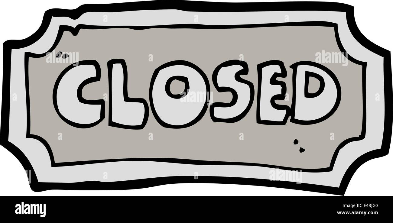 cartoon closed sign Stock Vector Image & Art - Alamy