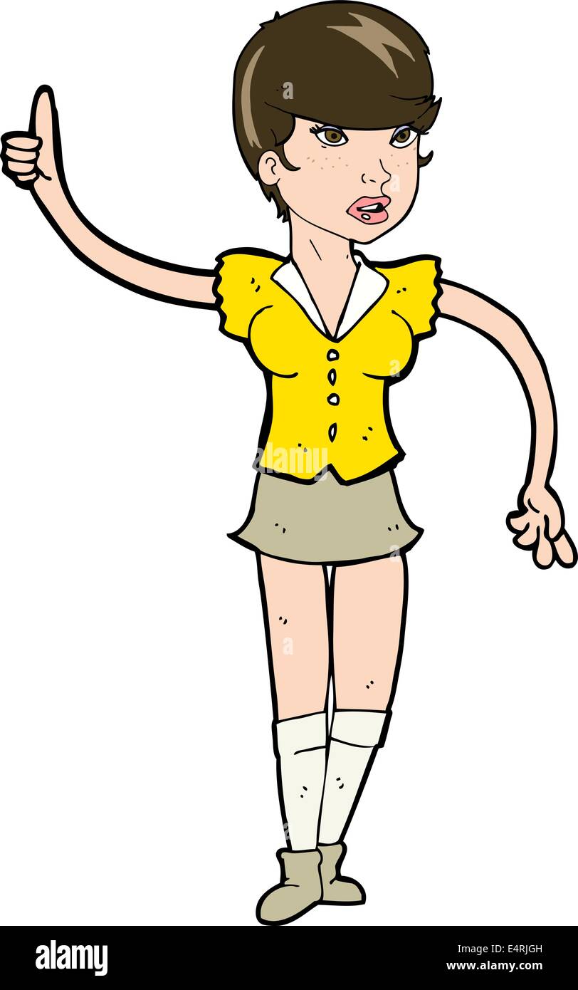 cartoon pretty girl asking question Stock Vector Image & Art - Alamy