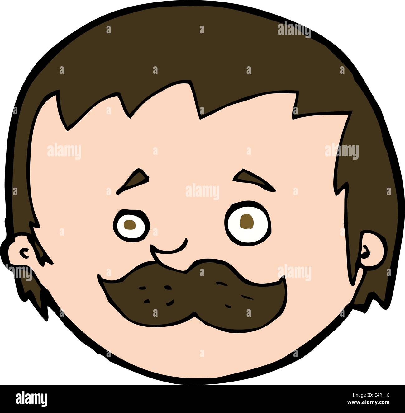 cartoon man with mustache Stock Vector Image & Art - Alamy