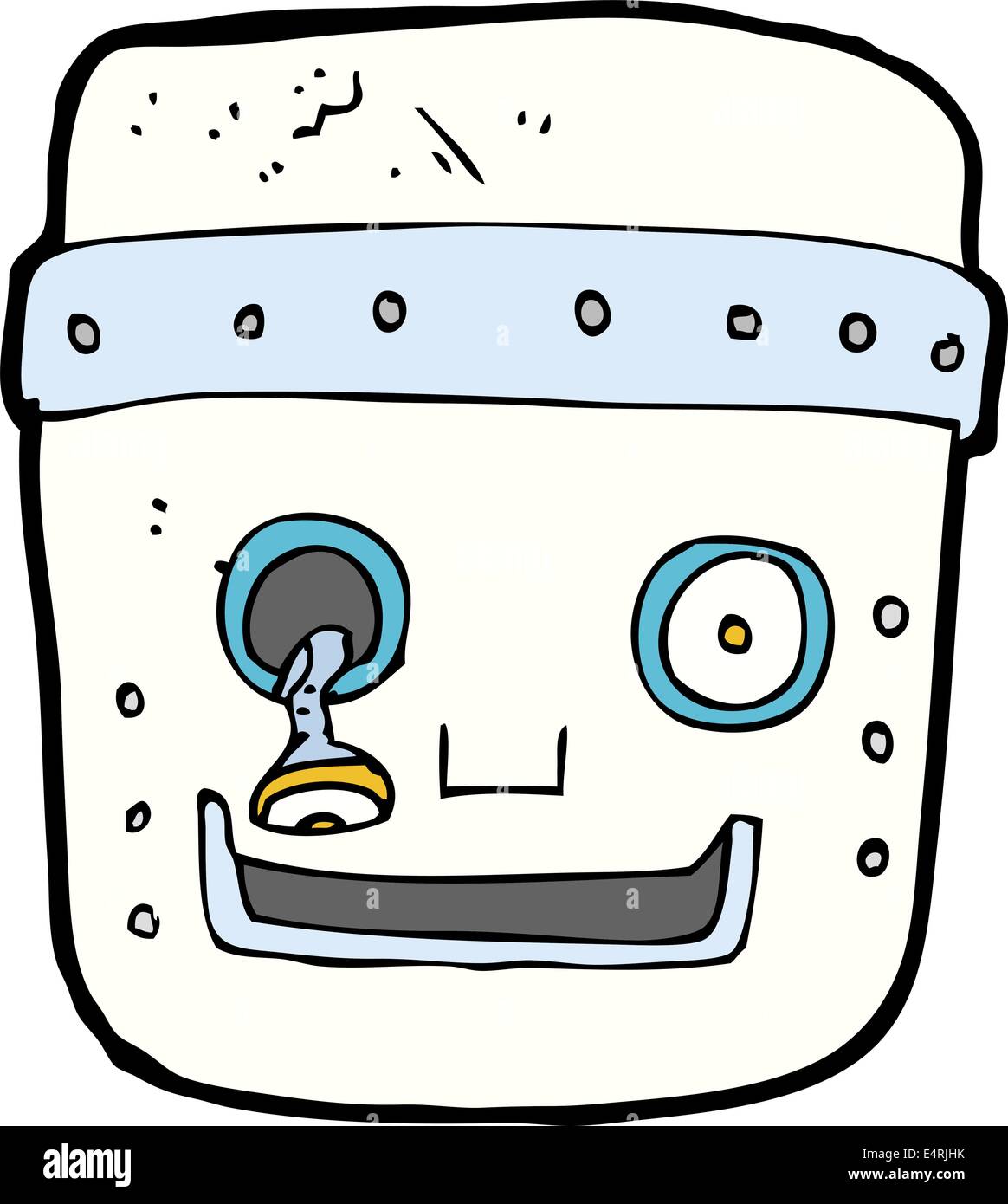 cartoon robot head Stock Vector Image & Art - Alamy