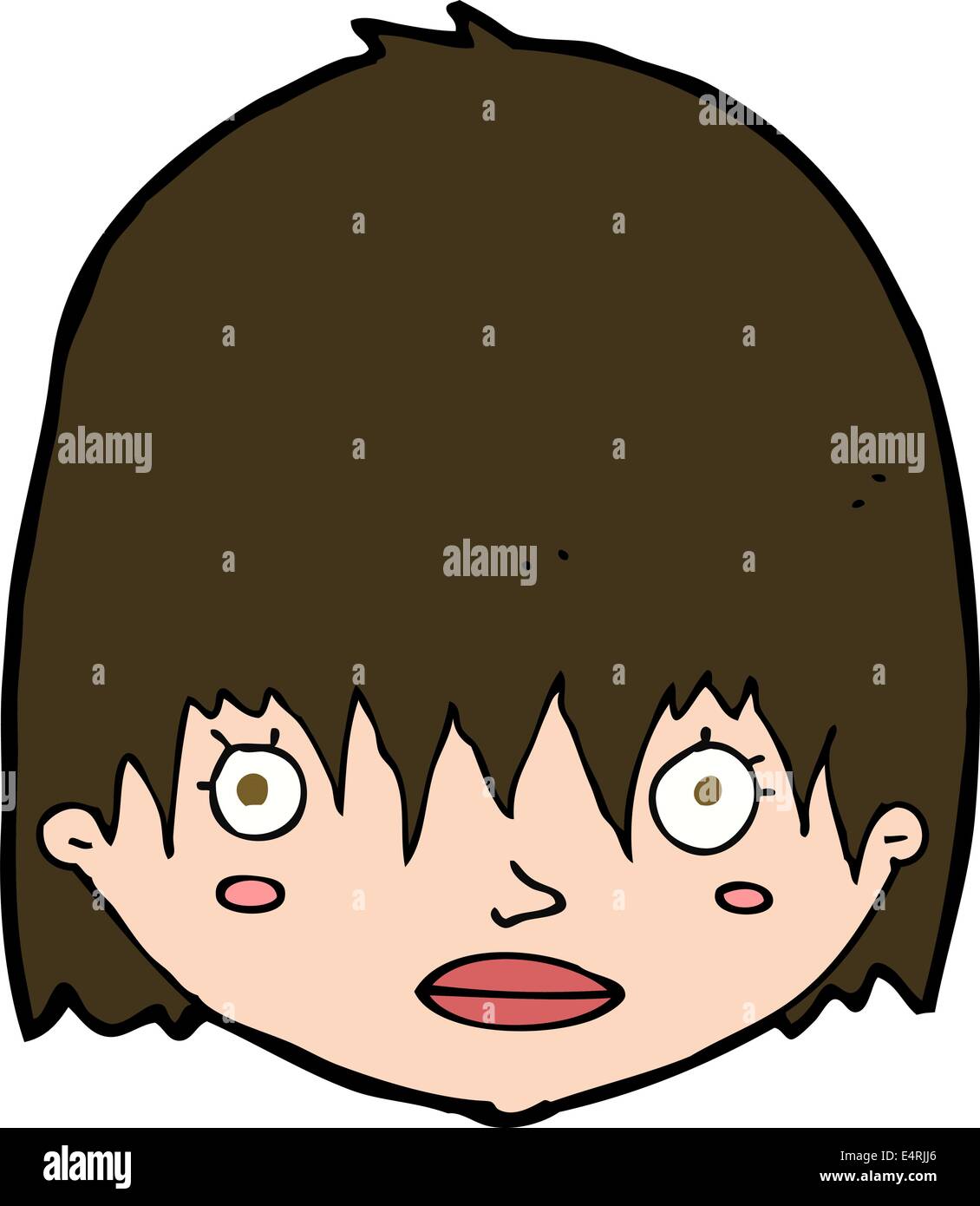 cartoon staring woman Stock Vector Image & Art - Alamy