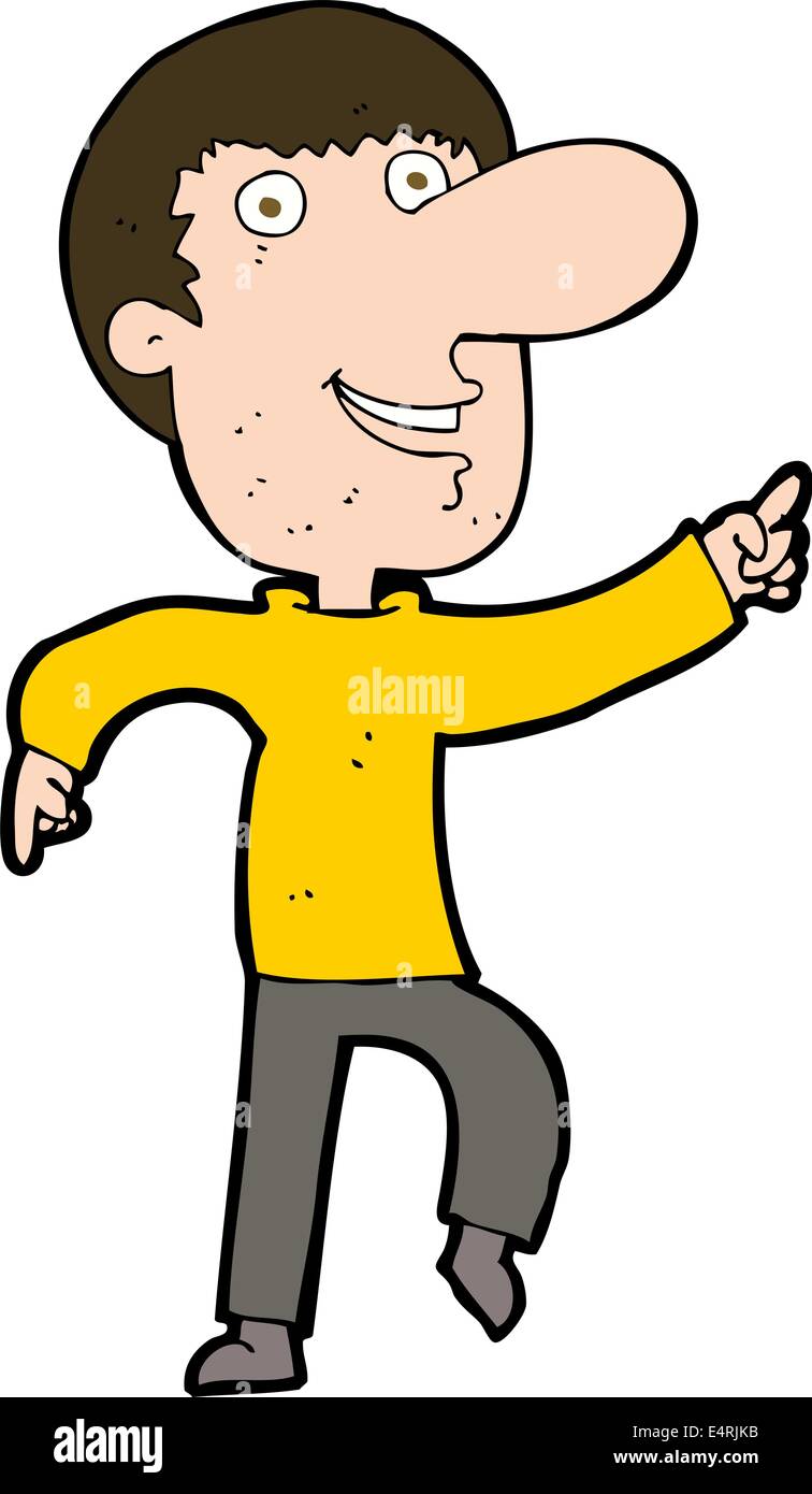 cartoon happy man dancing Stock Vector Image & Art - Alamy