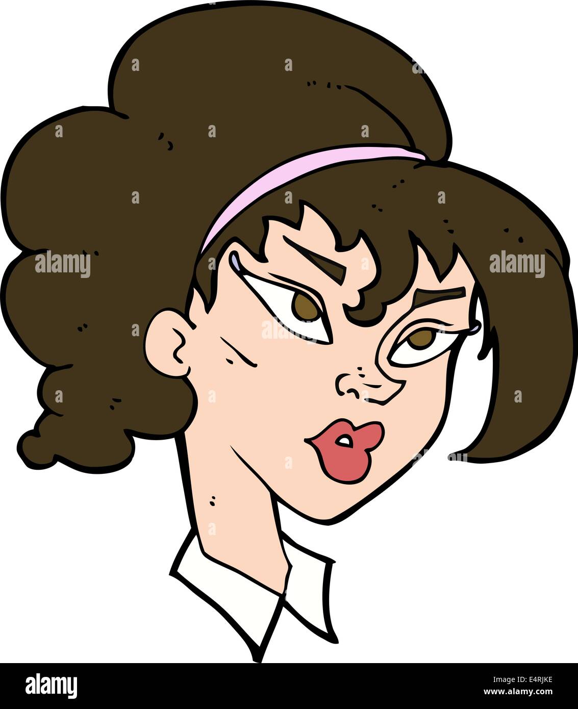 cartoon pretty woman Stock Vector Image & Art - Alamy