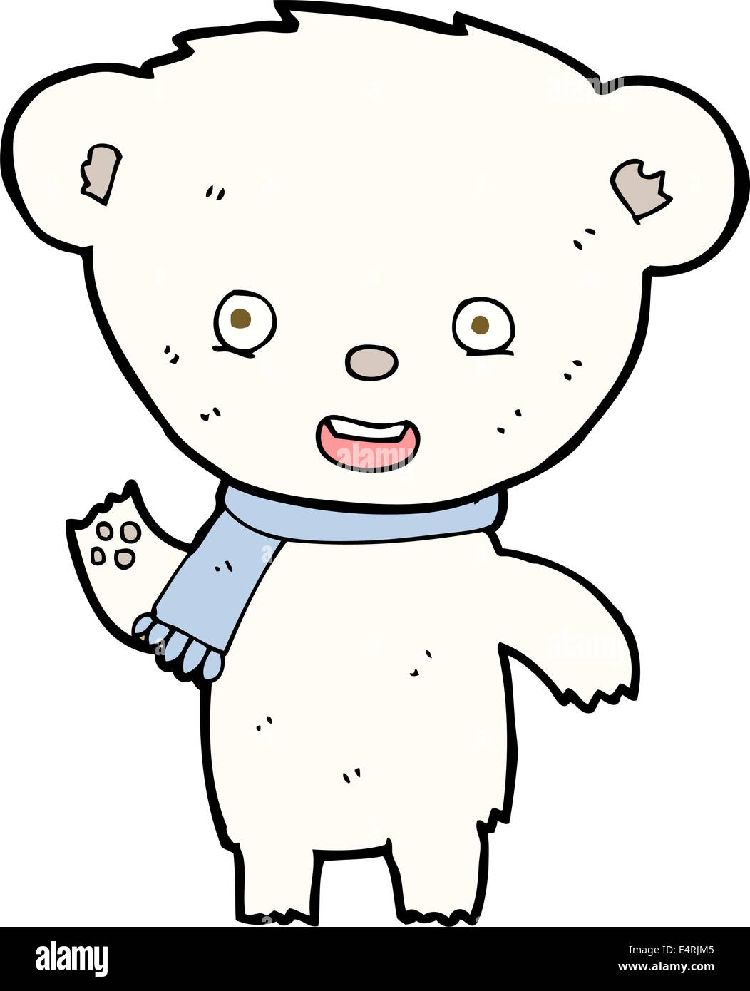 Cartoon Cute Polar Bear Stock Vector Image And Art Alamy
