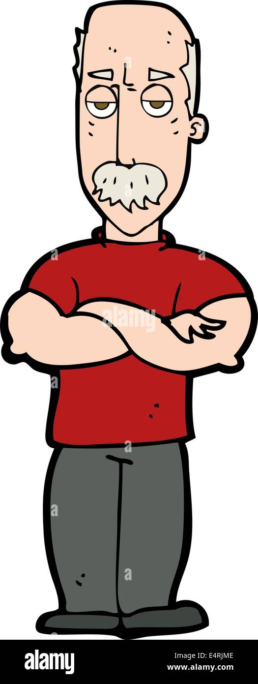 cartoon angry man with mustache Stock Vector Image & Art - Alamy