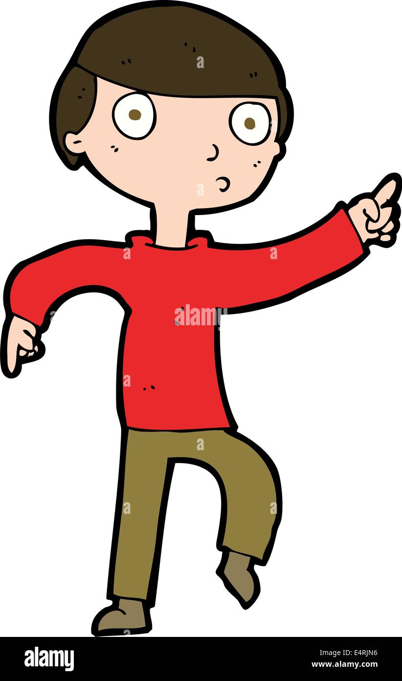 cartoon boy pointing Stock Vector Image & Art - Alamy