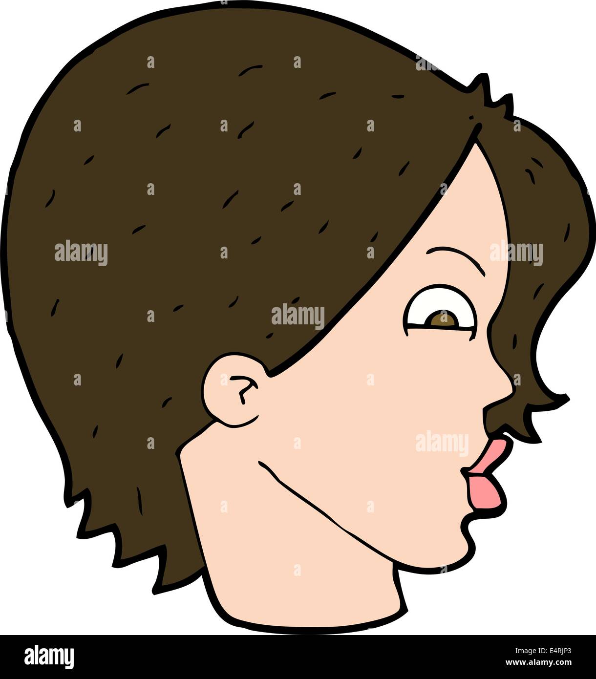 cartoon female face Stock Vector Image & Art - Alamy