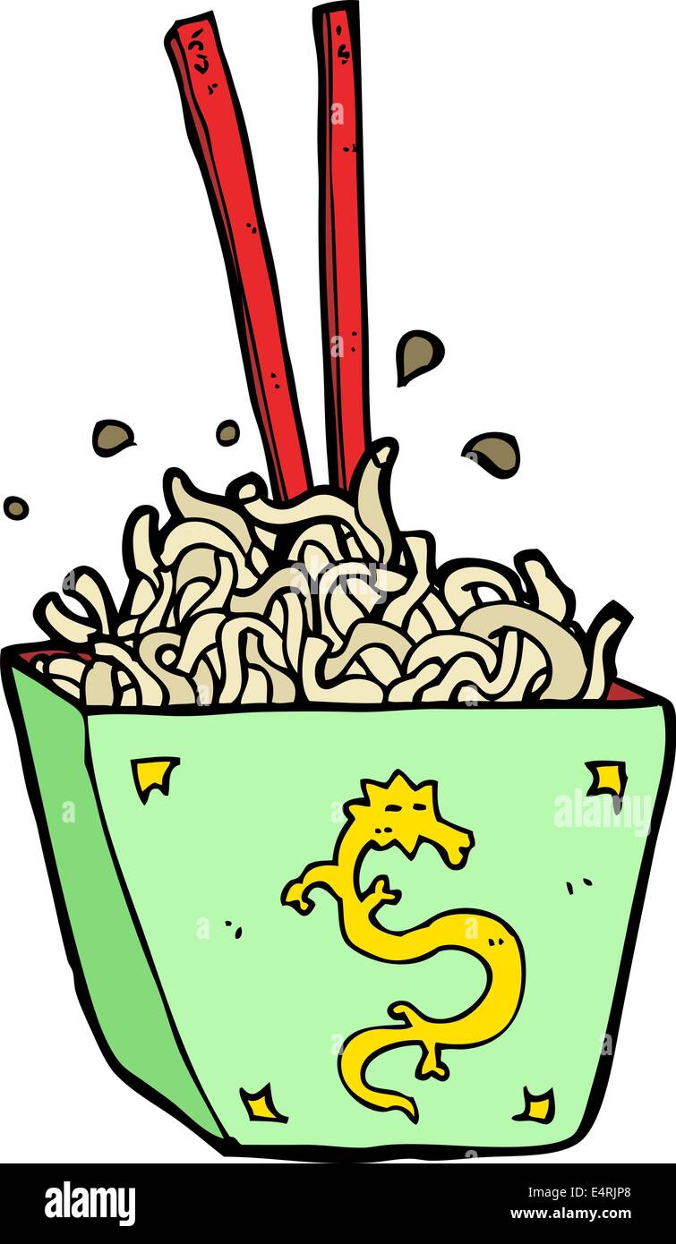 cartoon noodles in box Stock Vector Image & Art - Alamy