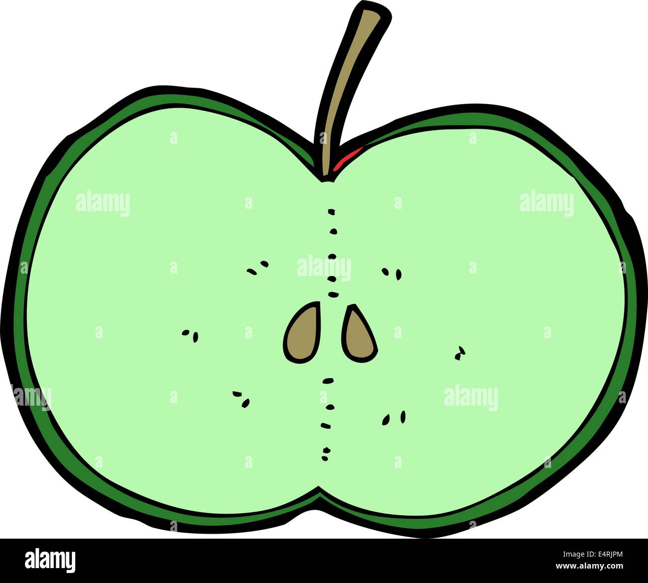 cartoon sliced apple Stock Vector Image & Art - Alamy