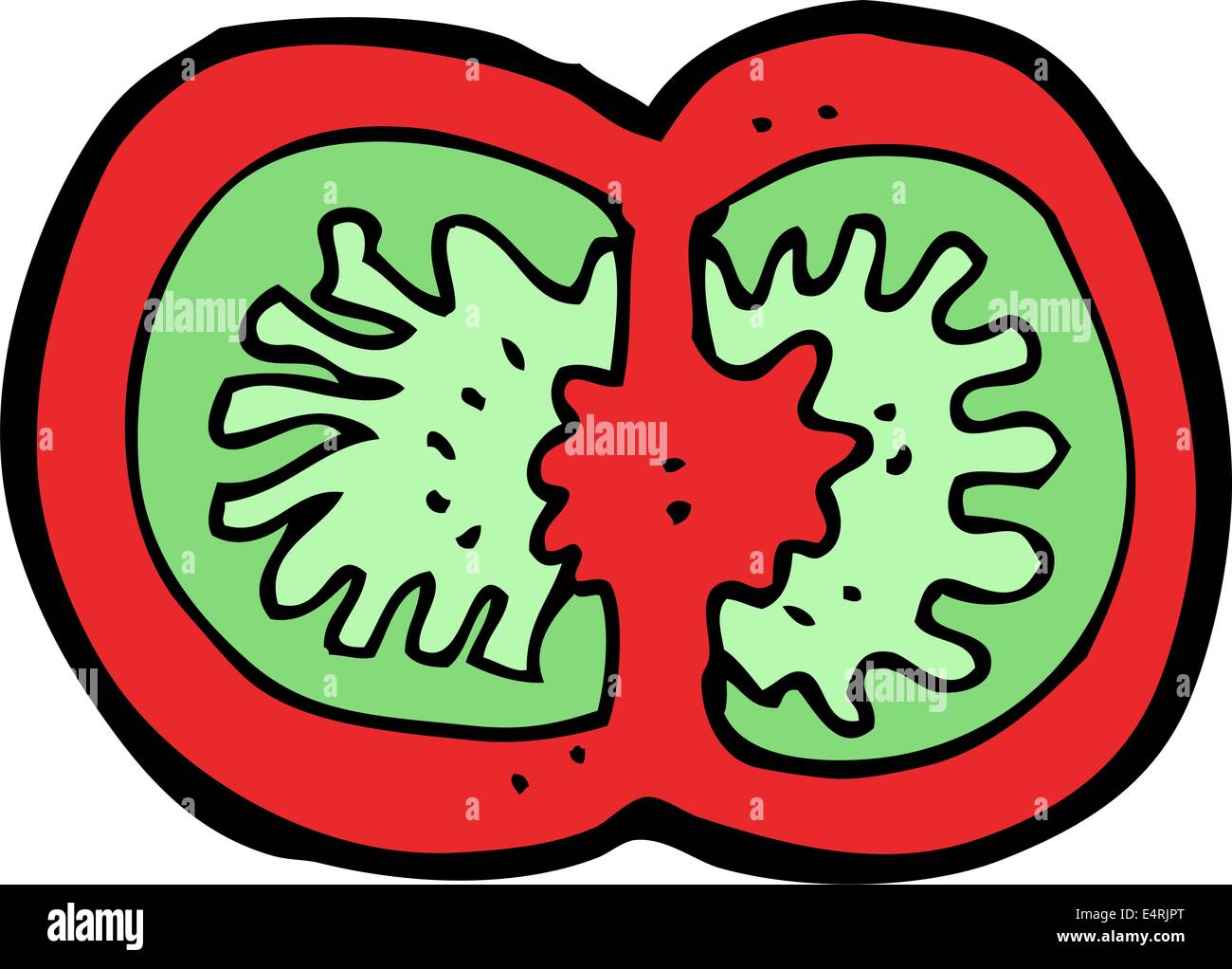 cartoon sliced tomato Stock Vector Image & Art - Alamy