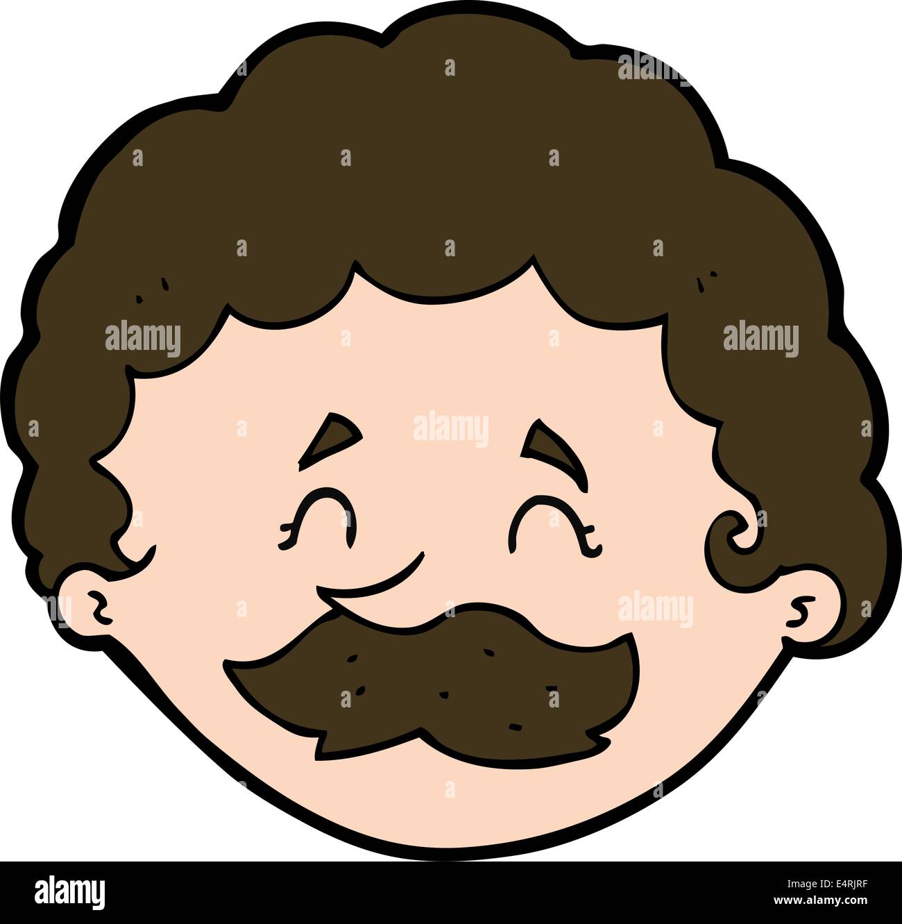 cartoon man with mustache Stock Vector Image & Art - Alamy