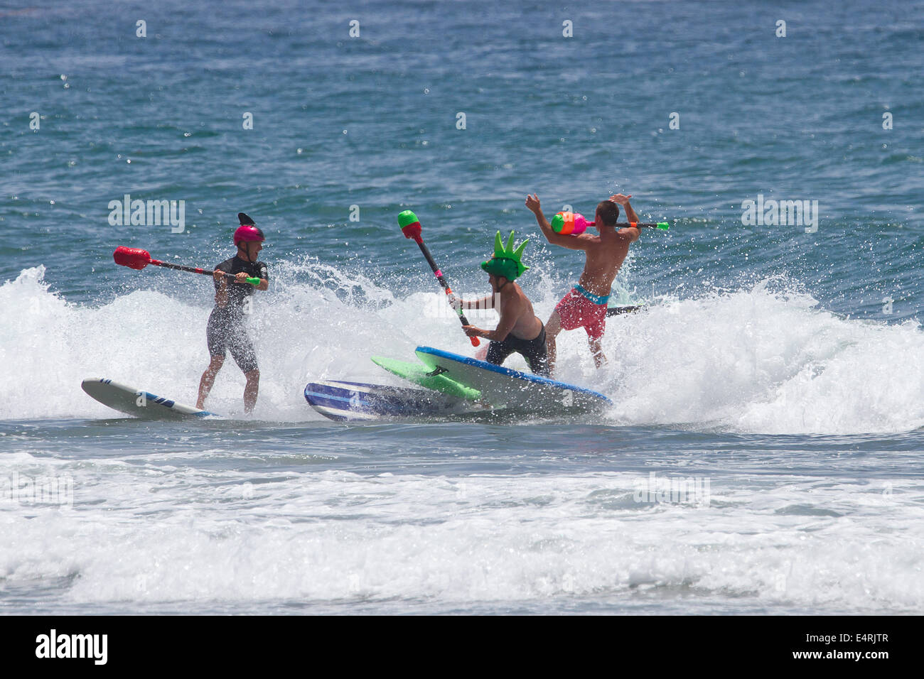 Surfing competition of the Switchfoot Bro-Am held in Encinitas ...