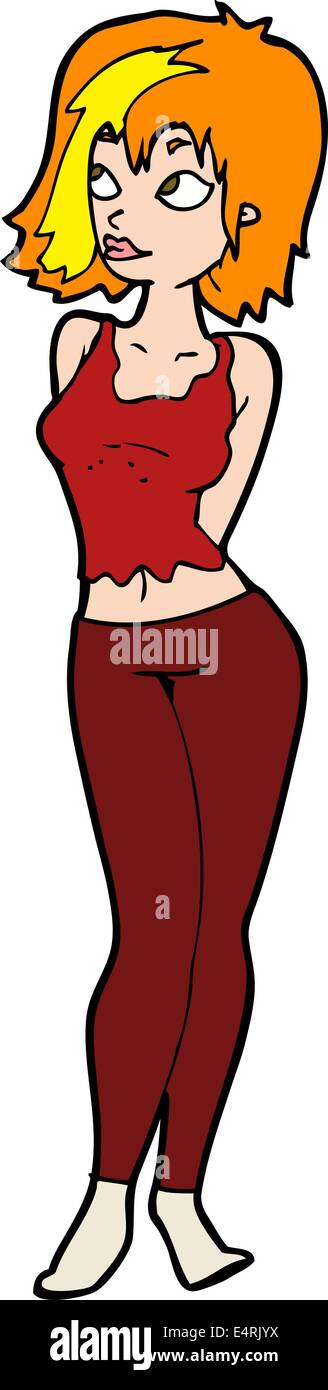 cartoon attractive girl Stock Vector Image & Art - Alamy