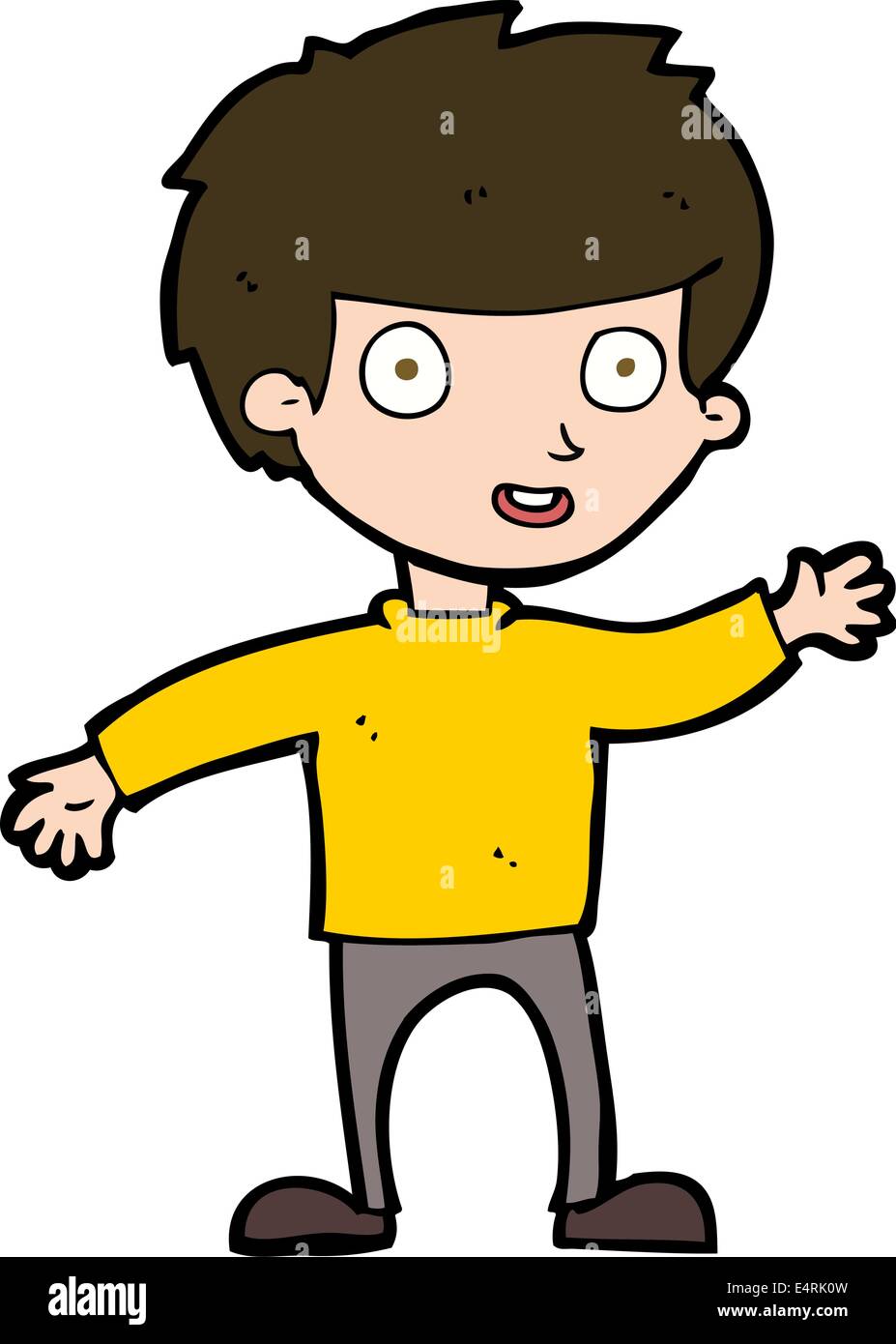 cartoon happy boy Stock Vector Image & Art - Alamy