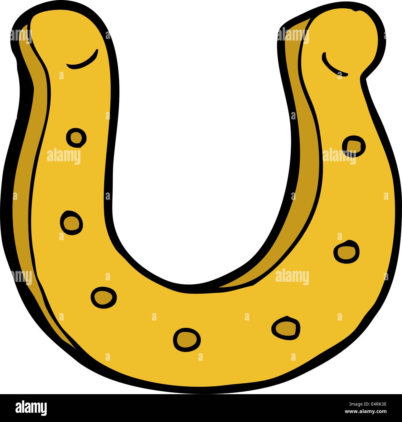 Cartoon horseshoe Stock Vector Images - Alamy
