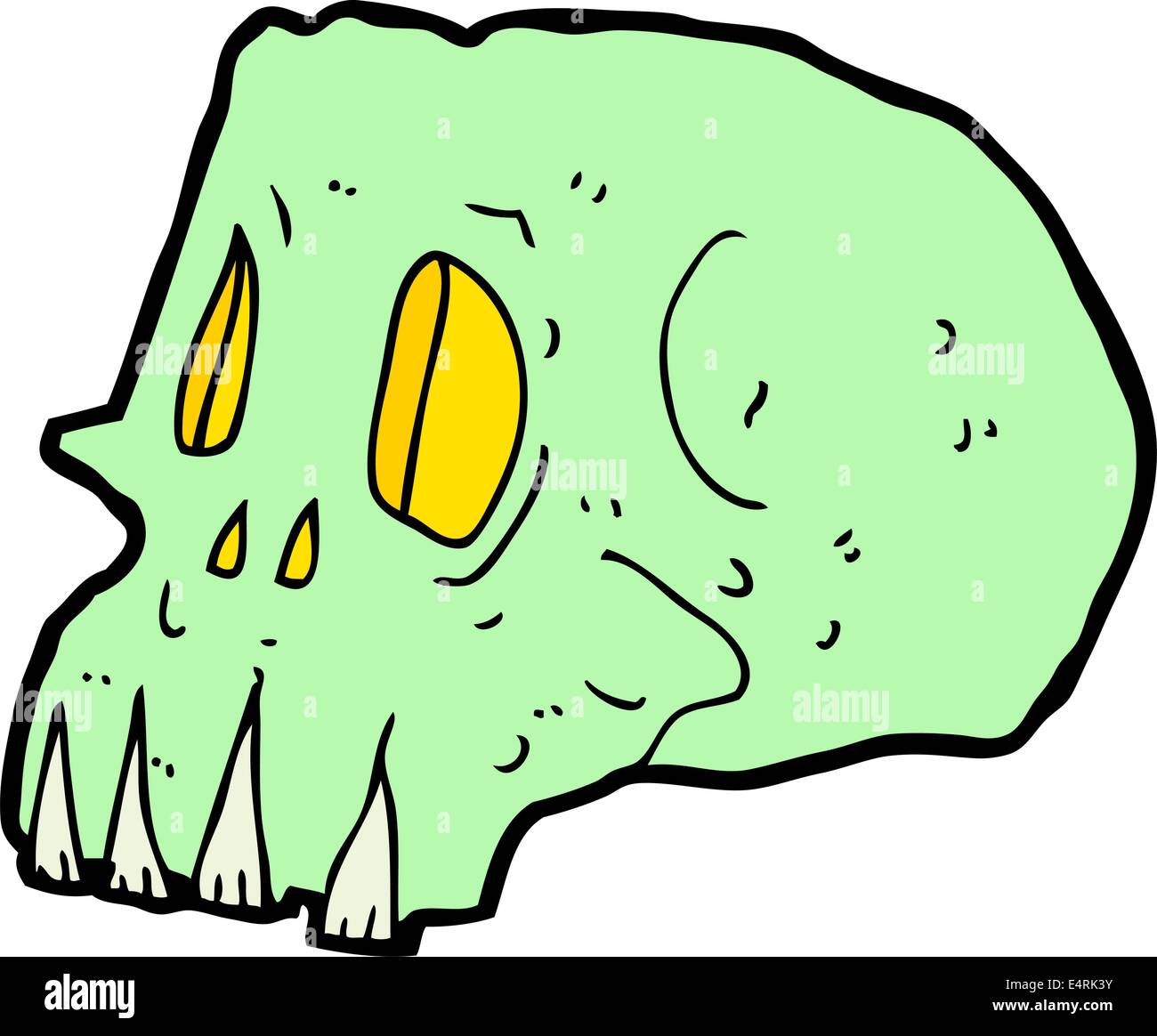 cartoon spooky skull Stock Vector Image & Art - Alamy