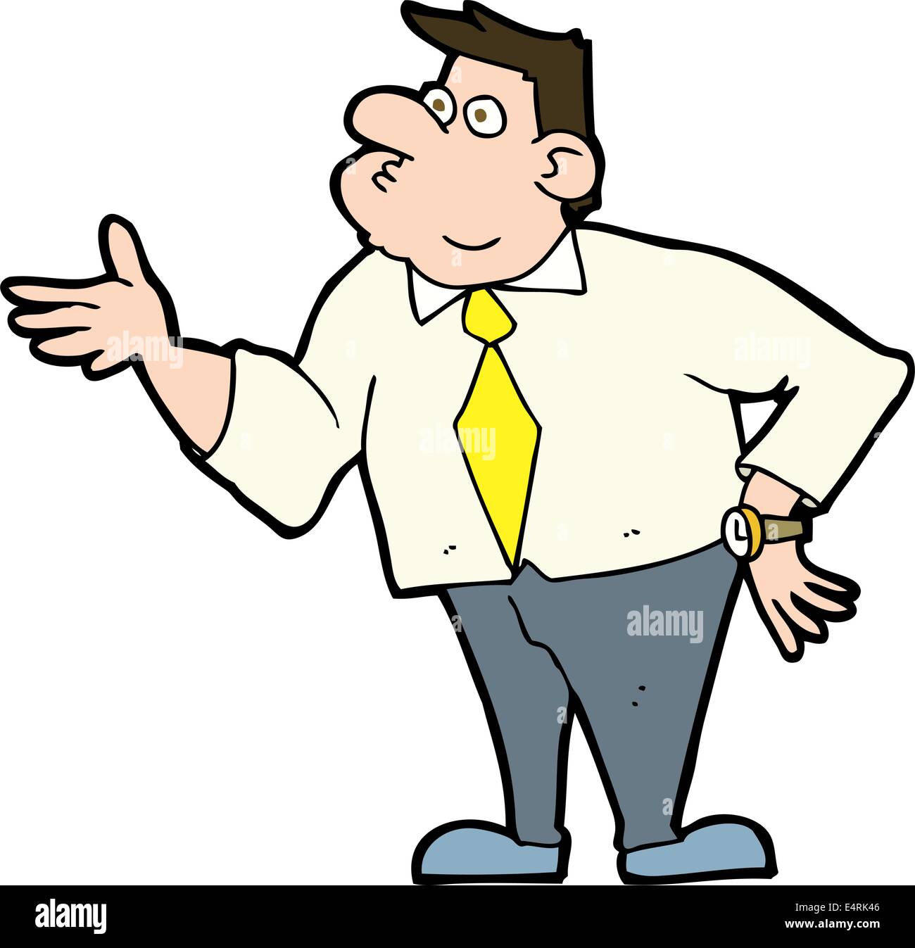 cartoon businessman asking question Stock Vector Image & Art - Alamy