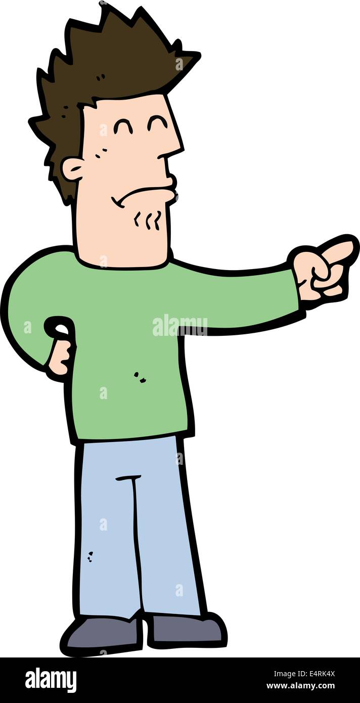 cartoon man pointing Stock Vector Image & Art - Alamy