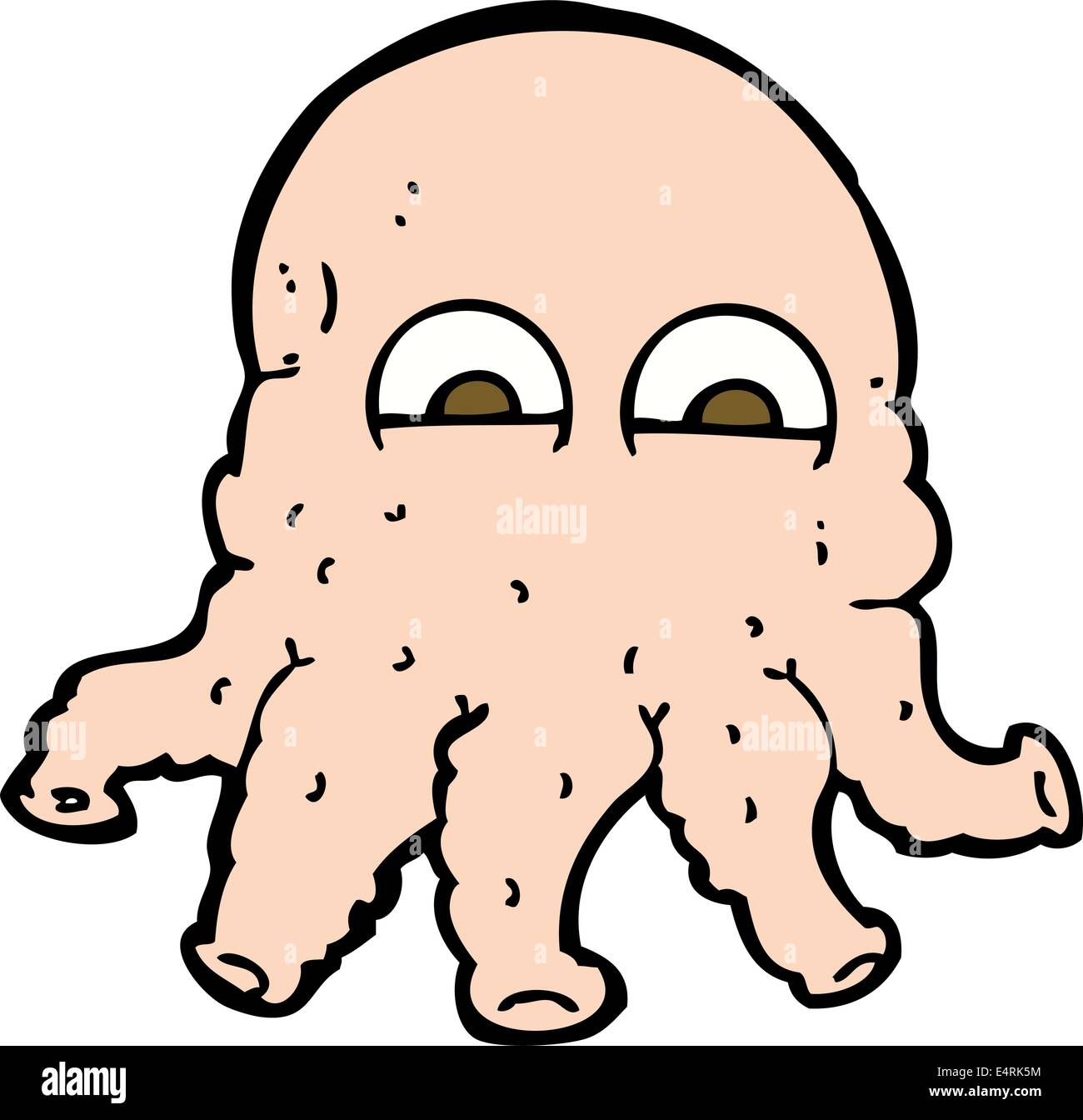 cartoon alien squid face Stock Vector Image & Art - Alamy