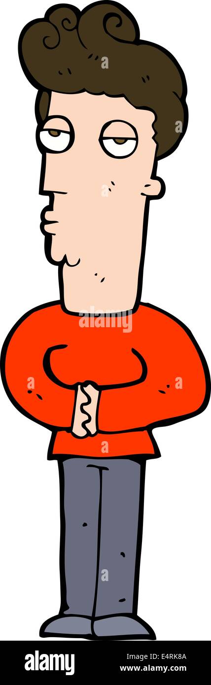 cartoon arrogant man Stock Vector Image & Art - Alamy