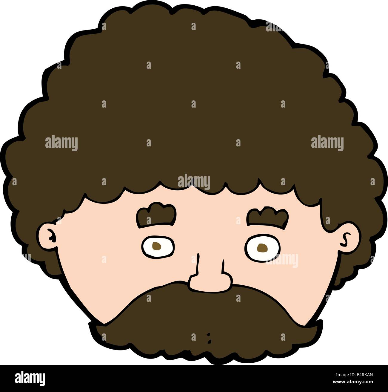 cartoon man with mustache Stock Vector Image & Art - Alamy