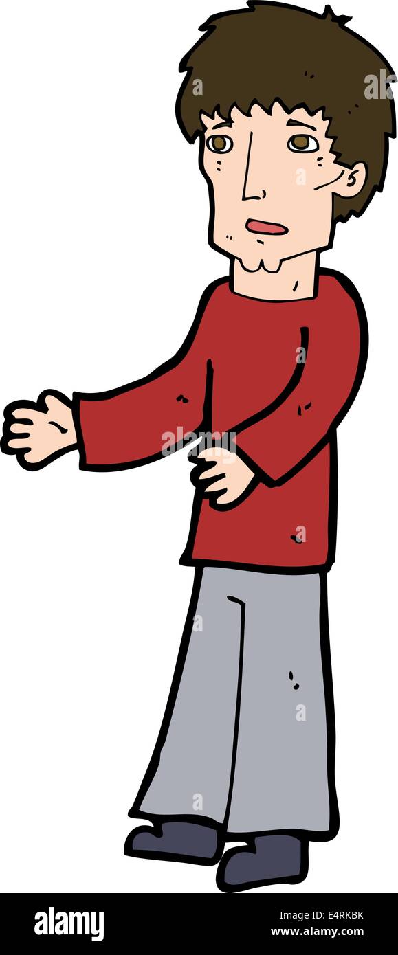 cartoon man explaining Stock Vector Image & Art - Alamy