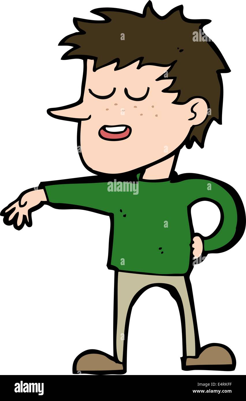 cartoon man making dismissive gesture Stock Vector Image & Art - Alamy