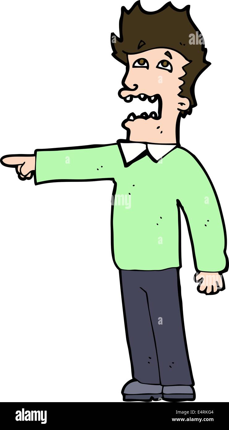 Man accusing cartoon hi-res stock photography and images - Alamy