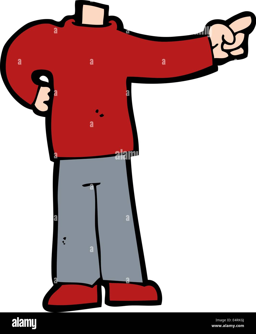 cartoon pointing body (mix and match cartoons or add own photos Stock ...