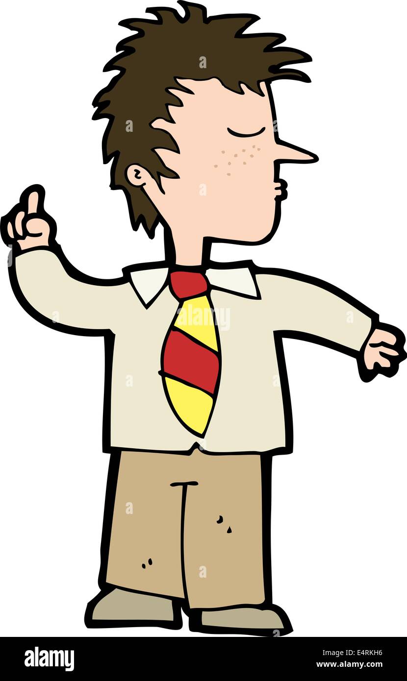 cartoon man making his point Stock Vector Image & Art - Alamy