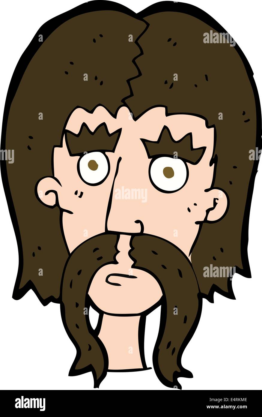 cartoon man with long mustache Stock Vector Image & Art - Alamy