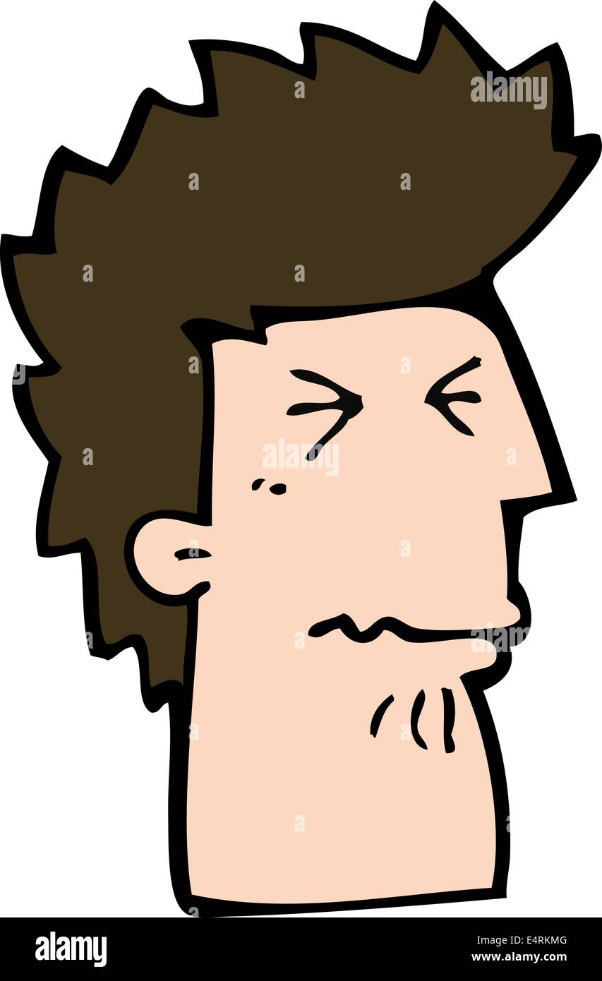 cartoon unhappy man Stock Vector Image & Art - Alamy