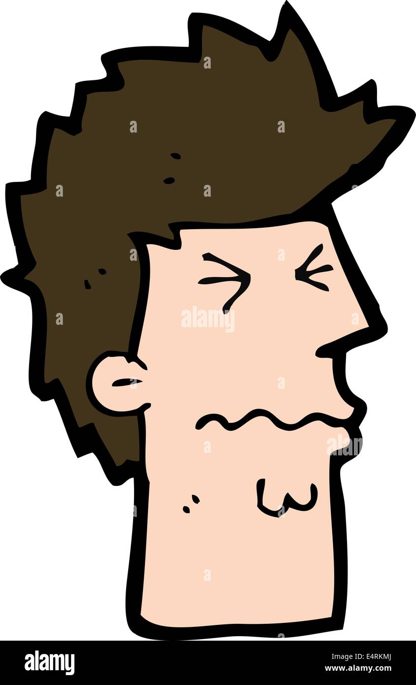 cartoon stressed out face Stock Vector Image & Art - Alamy
