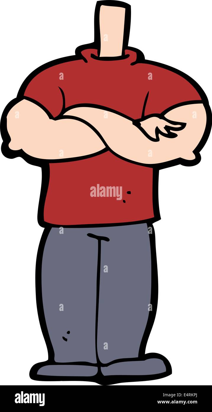 cartoon body with folded arms (mix and match cartoons or add own photos ...