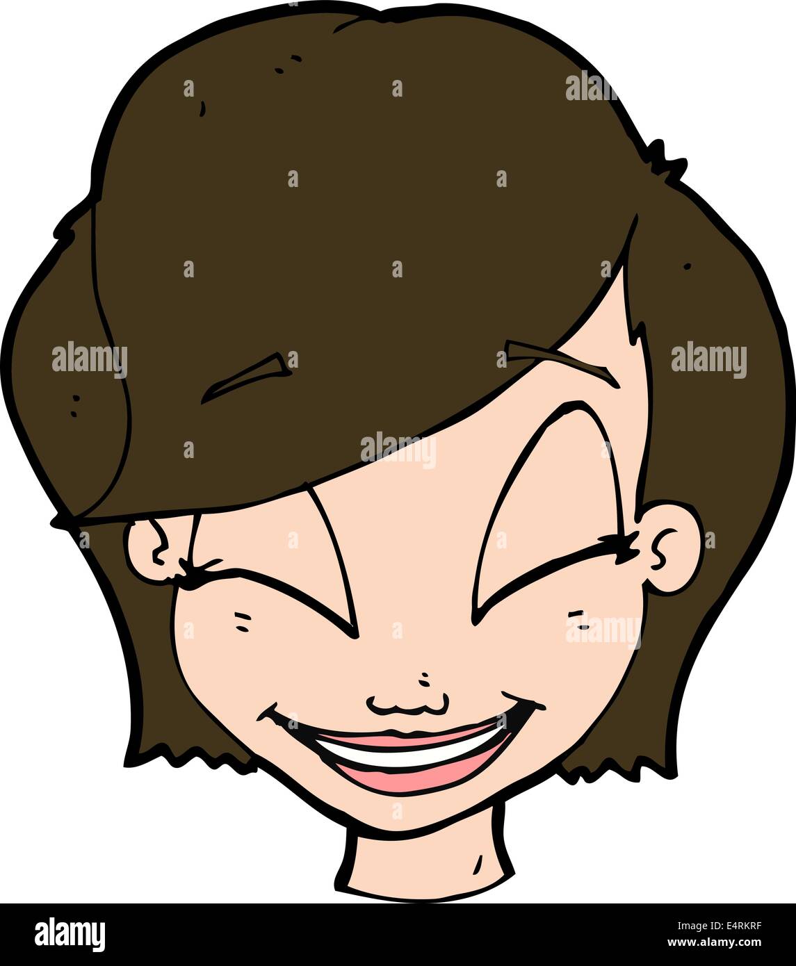 cartoon pretty female face Stock Vector Image & Art - Alamy